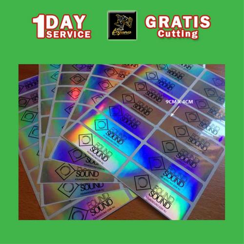 Jual SPH 9 1-7 Cetak Stiker Logo Hologram Custom Sticker Label Olshop ...