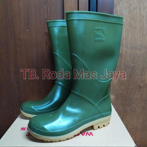 Jual Sepatu Boot AP Seri Orca Model Tinggi Warna Hijau/Sepatu Proyek ...