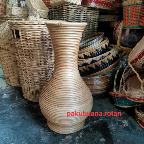 Jual pot guci rotan bunga kering tinggi 50cm - Jakarta Barat ...