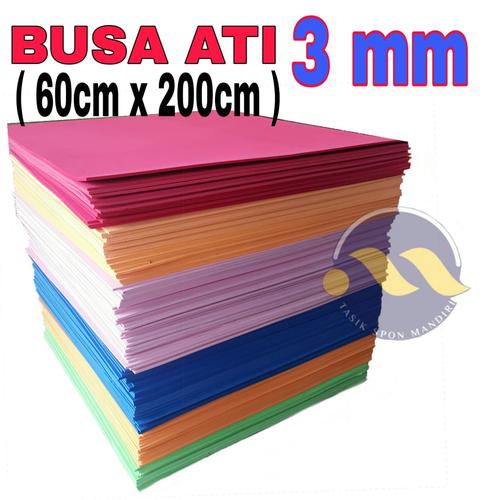 Jual BUSA ATI/ EVA SPON 3mm *60x200cm* / EVA FOAM/ SPON EVA / BUSA HATI ...