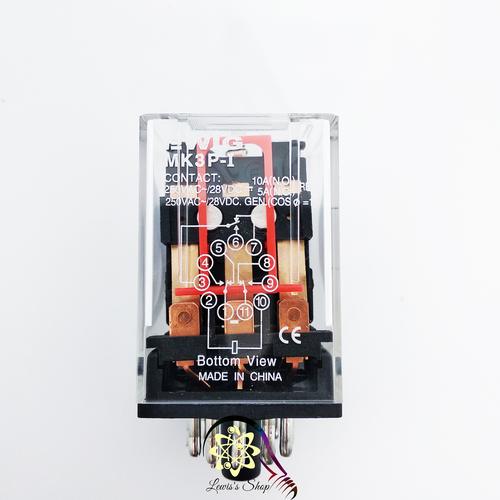 Promo Relay MK3P 24 volt VDC 11 pin 11 kaki - 24VDC - Kota Medan ...