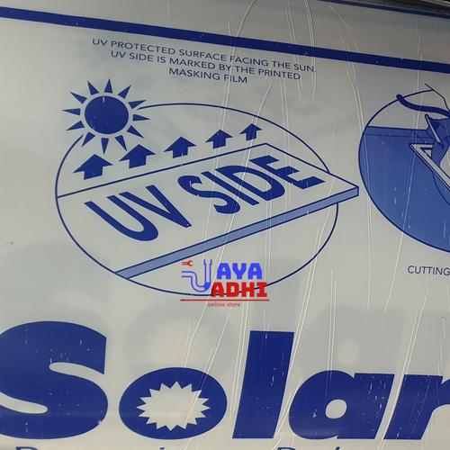 Jual Solartuff CLEAR 1.2mm / SolarFlat BENING POLOS Atap Kanopi Bening ...