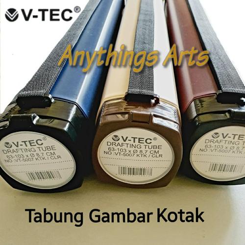 Jual V-TEC Tabung Gambar Kotak Drafting Tube type 5007 Warna - Cream ...
