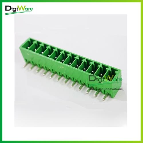 Jual Terminal Block Pluggable 12 Pin Male Right Angle 3.50mm Hijau ...