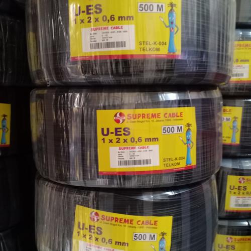 Jual SUPREME KABEL TELEPON HITAM OUTDOOR /DROPWIRE (500 MTR) - Jakarta ...
