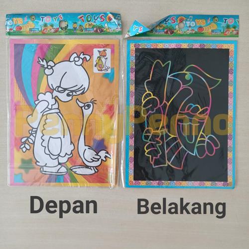 Jual Kertas Magic Mewarnai / Scratch Note (Uk 17,2 Cm x 12,7 Cm) - Kab ...