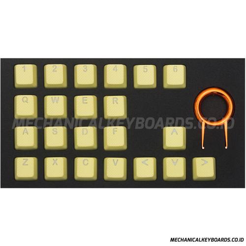 Jual Tai-Hao Neon Zinc Yellow Rubber Gaming Backlit Keycap Set (22 Keys ...