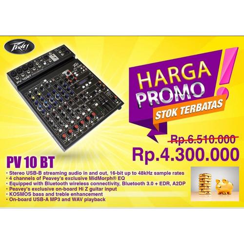 Jual Mixer Bluetooth Peavey Pv 10bt Peavey Pv 10 Bt Original Jakarta Barat Metta Lucky 168