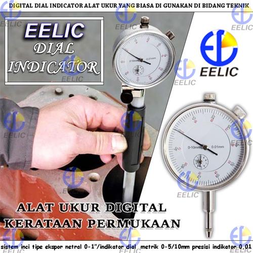 Jual EELIC DII-10MM Dial indicator 0-10mm dial gauge alat pengukur poros ke - Kota Surabaya ...