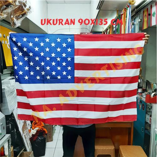 Jual bendera negara America serikat ukuran 90x135cm - Jakarta Pusat ...