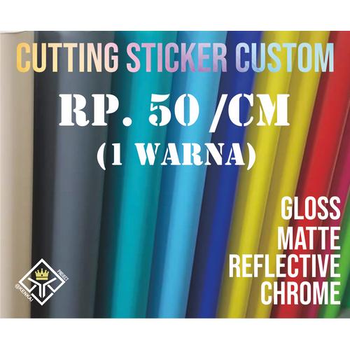 Jual Sticker Custom Satuan Oracal Kuat - Tebal - Lentur - Hitam - Kab ...
