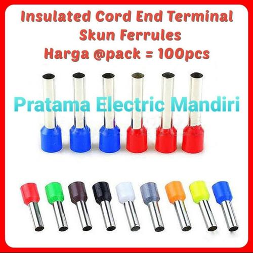 Jual Scun Ferrules Skun Ferulles Cord End Terminal E6012 E 6012 E-6012 ...