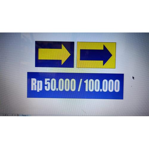 Jual STICKER PANAH 8X10CM / STICKER ANAK PANAH / RAMBU SIGN - PANAH ...