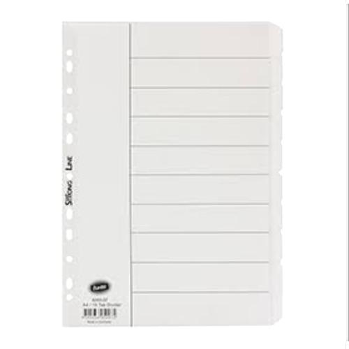 Jual Devider / Pembatas file Bantex A4 6050 07 putih 10 indexs ...