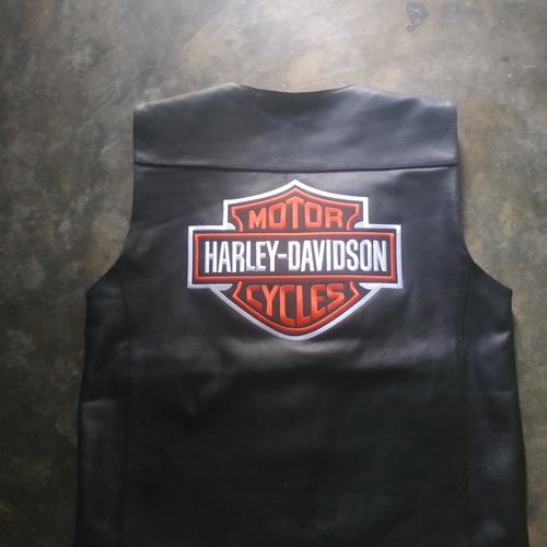Jual Rompi kulit asli harley Davidson vest bikers - M - Kab. Garut ...