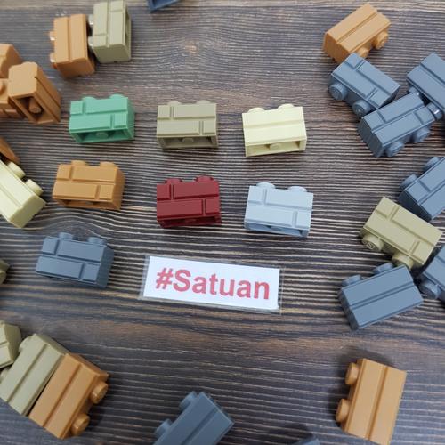 Jual Part Lego Original Bekas 98283 Bata Brick 1x2 modified - Harga ...