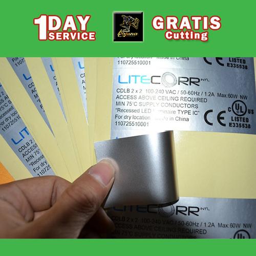 Jual Cetak Sticker SILVER GOLD Print Stiker Kemasan Produk Terbaik - 4 ...