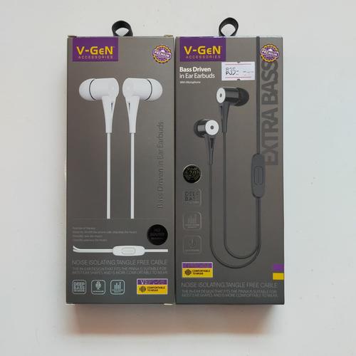 Jual Earphone V-GeN VEP1-06 Wired Handsfree Headset Original Extra Bass ...