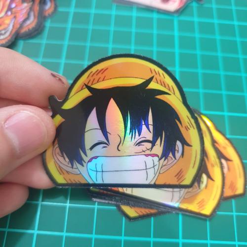 Jual Sticker Hologram Anime - PHS28 - One Piece - Luffy - Jakarta Utara ...