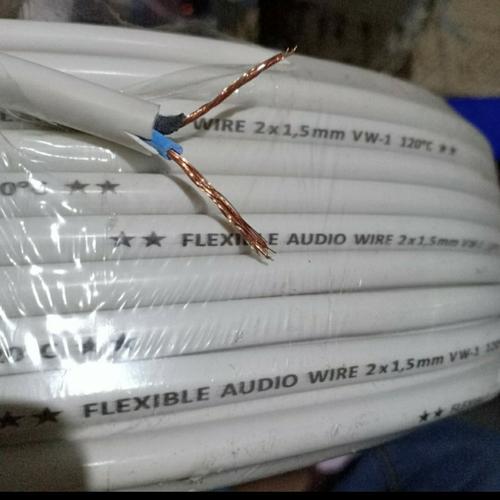 Jual kabel listrik serabut 2x1.5 per 1 meter hitam/putih ecer - srabut ...