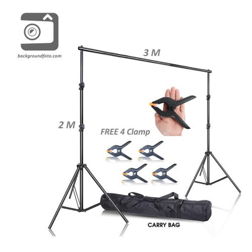 Jual Stand Background Layar Foto Studio Kaki Backdrop Photo Tripod Kain ...