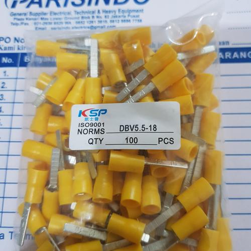 Jual SKUN PEDANG DBV 5.5-18 Blade / Plate terminal utk kabel 4-6mm per pack - Kuning - Jakarta ...
