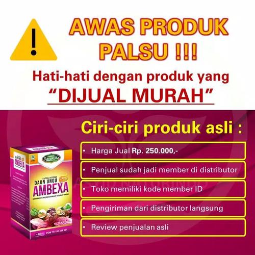 Jual Kapsul Ekstrak Daun Ungu AMBEXA Darusyifa Alami Obat Wasir ...