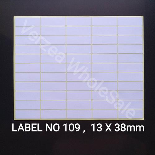 Jual Label stiker NO 109 harga sticker undangan POLOS isi 7 lbr 1 ...