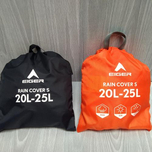 Jual Cover Bag Raincover Eiger 20-25L - Original - Hitam - Kab ...