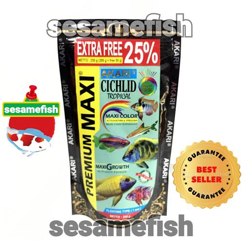 Jual Pellet AKARI Premium MAXI Cichlid Tropical MULTI COLOR 250gr 1mm - Jakarta Barat ...