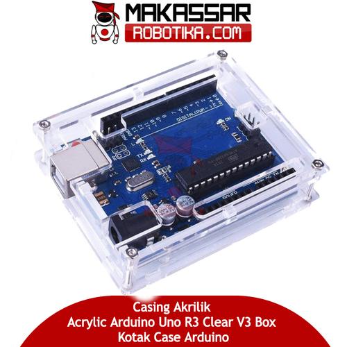 Jual Casing Akrilik Acrylic Arduino Uno R3 Clear V3 Box Kotak Case ...