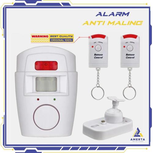 Promo Sensor Alarm Rumah Anti Maling Sensor Gerak Infared 2 Remote ...