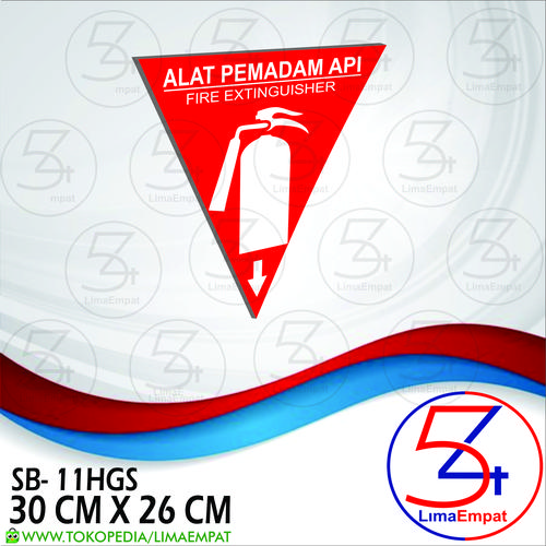 Jual Sign Acrylic Segitiga Alat Pemadam Api / Pemadam Kebakaran K3 ...