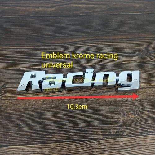 Jual Emblem Logo stiker Lambang tulisan huruf Racing universal semua ...