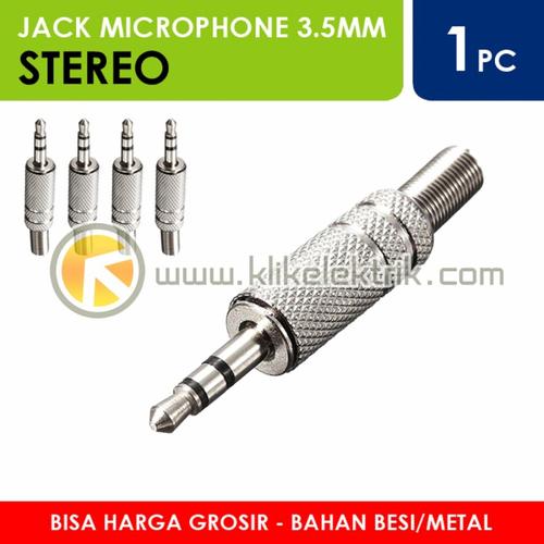 Jual JACK AUDIO 3,5MM 2 GARIS STRIP PLUG MALE MINI STEREO 3.5 MM BESI ...