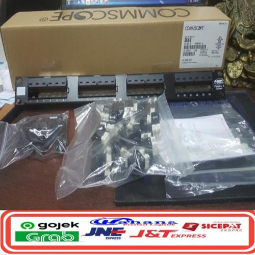 Jual AMP Comscope Patch Panel 24 Port Cat 6 / patch panel AMP cat6 ...