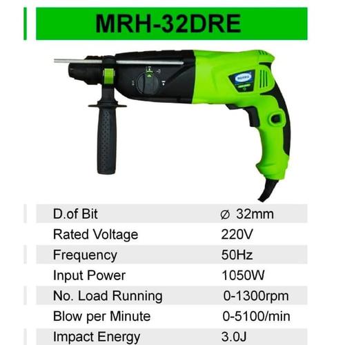 Jual MESIN BOBOK TEMBOK BETON MESIN BOR ROTARY HAMMER MORRIS MRH 32 DRE ...