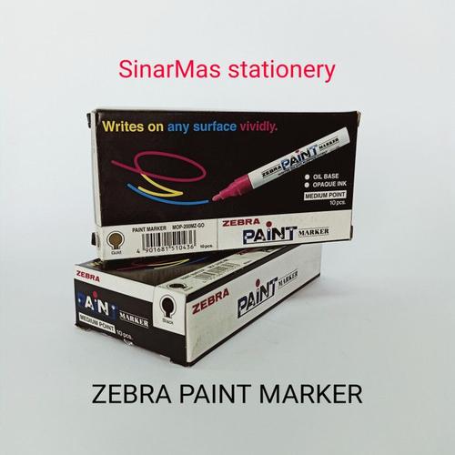 Jual Spidol Paint Marker ZEBRA / Spidol Cat Body Kendaraan - Hitam ...