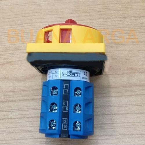 Jual Rotary Switch / Change over switch 3P SA-25-3-3, 25A ON OFF ON ...