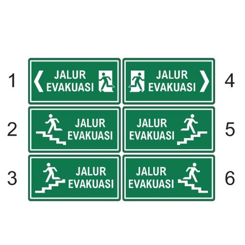 Jual Akrilik rambu K3 skotlet jalur evakuasi / jalur exit / titik kumpul - Kota Palembang ...