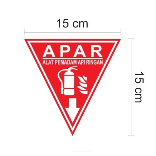 Jual Rambu APAR akrilik / segi tiga APAR skotlet / Safety sign APAR ...