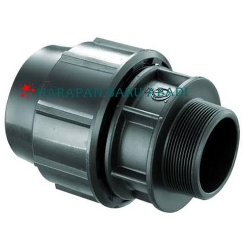 Jual Male Threaded Adaptor HDPE 63mm x 2" inch / MTA Pipa HDPE ...