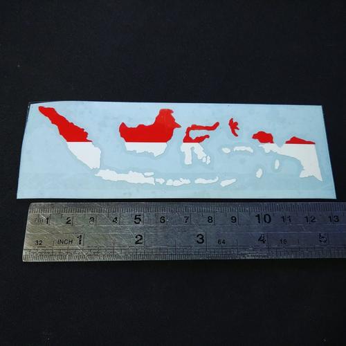 Promo Cutting Sticker Peta Indonesia Merah Putih - Kota Tangerang ...