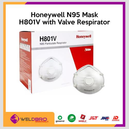 Jual Masker N95 Disposable Respirator Honeywell H801V 95% Filter Anti ...