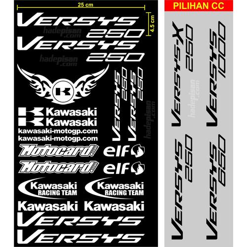 Promo Cutting Sticker Stiker Body Motor KAWASAKI VERSYS 250 X250 650 25 ...