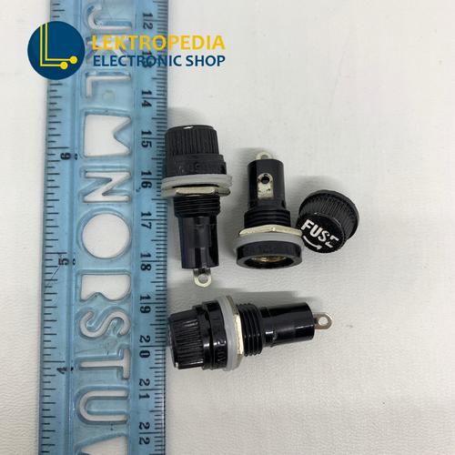 Jual Fuse Holder 5 x 20mm Kecil Tempat Sekring Sekering Panel Mount ...