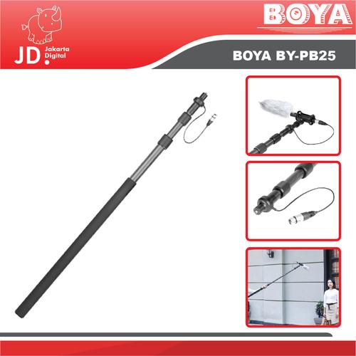 Promo BOYA BY-PB25 Carbon Fiber Mic Boom Pole with Internal XLR cable ...