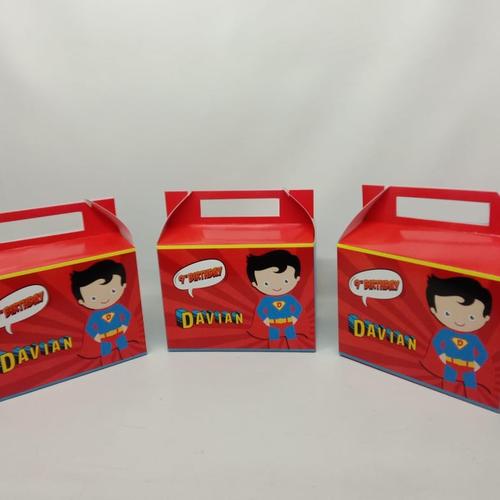 Jual snackbox superman / snack box superman / tempat snack superman ...