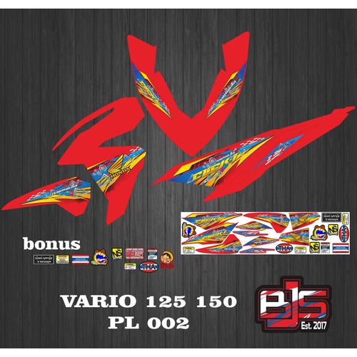 Jual stiker striping list decal hologram motor honda vario 125 150 led ...