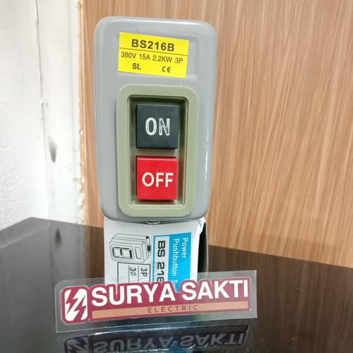 Jual POWER CONTROL SWITCH SAKLAR PUSH BUTTON ON OFF BESI 3P 2.2kw ...
